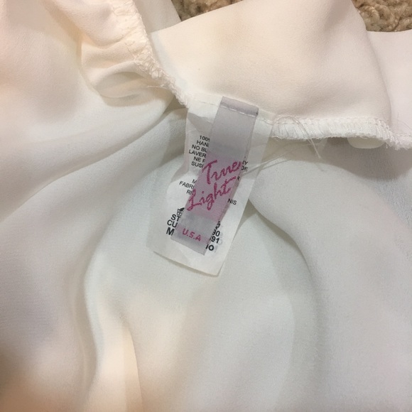 TRUE LIGHT | Tops | New Split Shoulder White Top | Poshmark